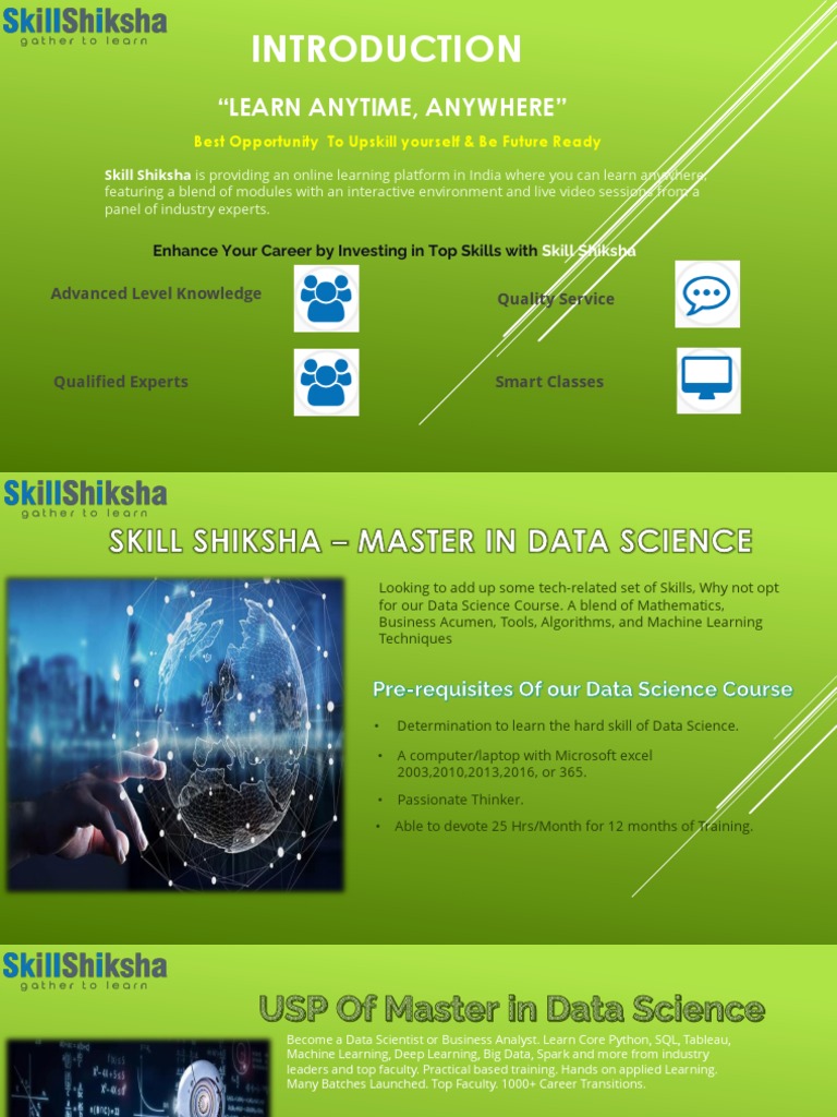 Skill Shiksha - Best Online Training and Learning Platforms | PDF | Computers