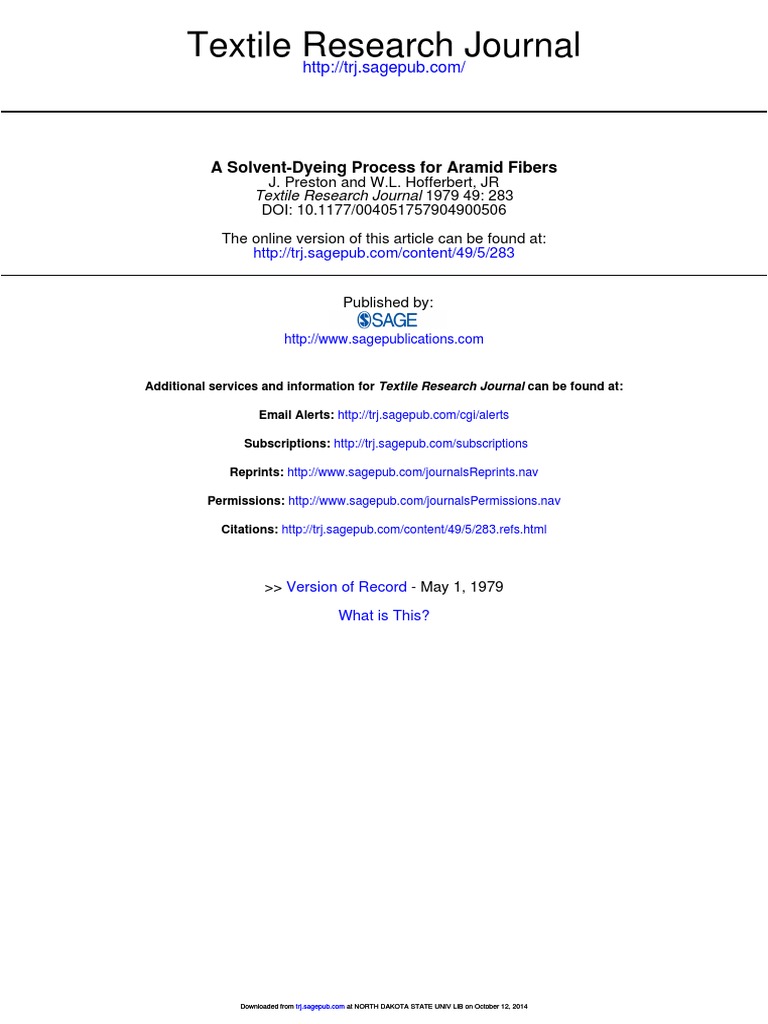 Solvent Dyeing Process | Download Free PDF | Dyeing | Textiles