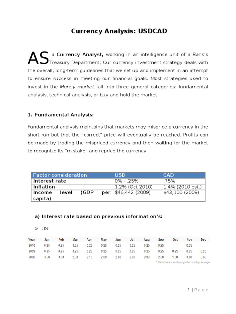 Currency Analysis | Download Free PDF | Federal Open Market Committee ...