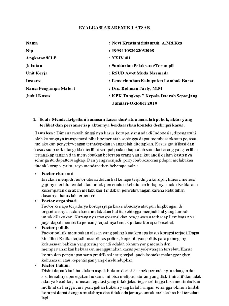 Evaluasi Akademik Akt24 Klp01 Noci Kristiani Sidauruk | PDF | Karier & Perkembangan