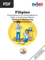 Kom Pan 11 - Q2 - Modyul 1 - Aralin 1 4 Komunikasyon - Q2 - Modyul DMNHS | PDF