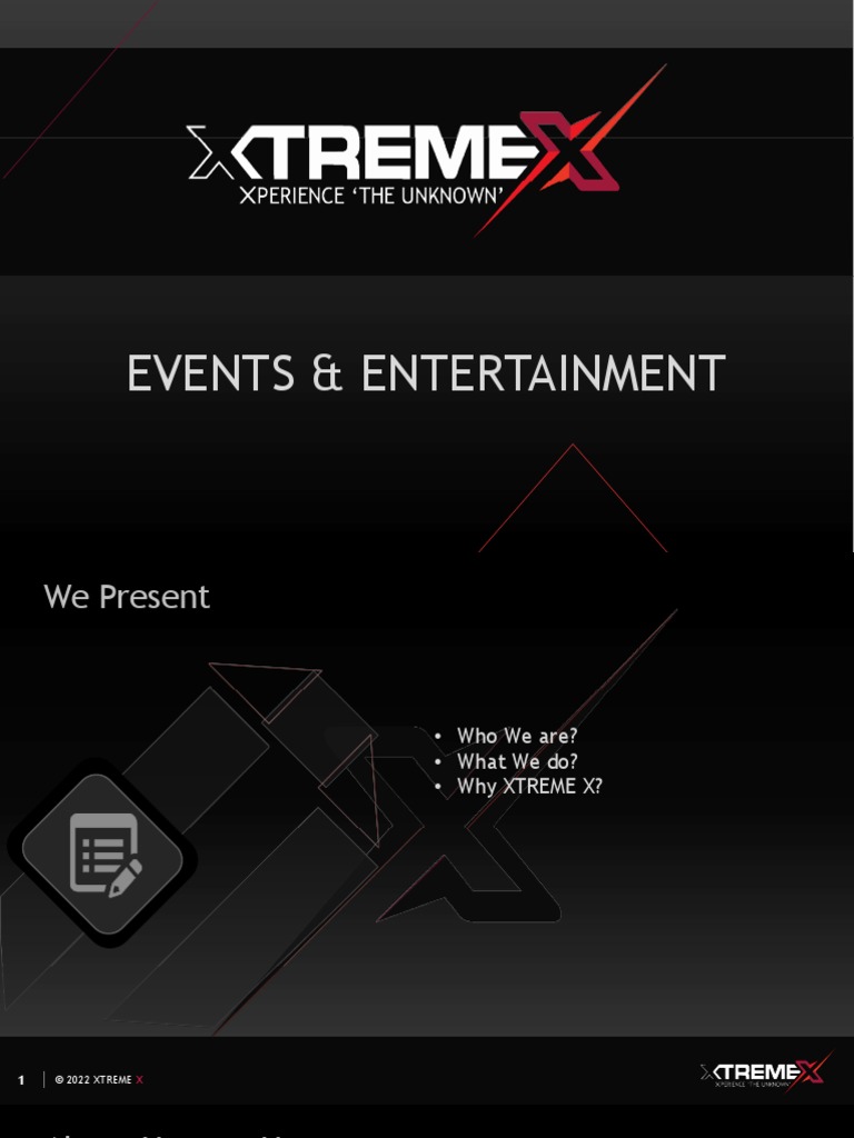 XtremeX Company Profile | PDF | Entertainment | Target Audience