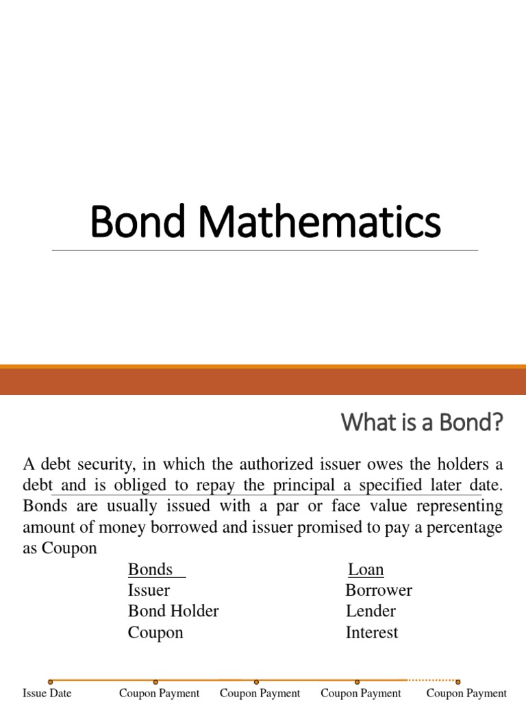 Bond Mathematics | PDF | Bonds (Finance) | Bond Duration