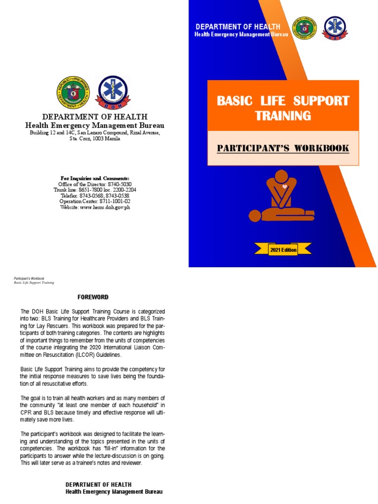 BLS Participant's Workbook - 2021 - v4 For Back To Back Printing | PDF ...