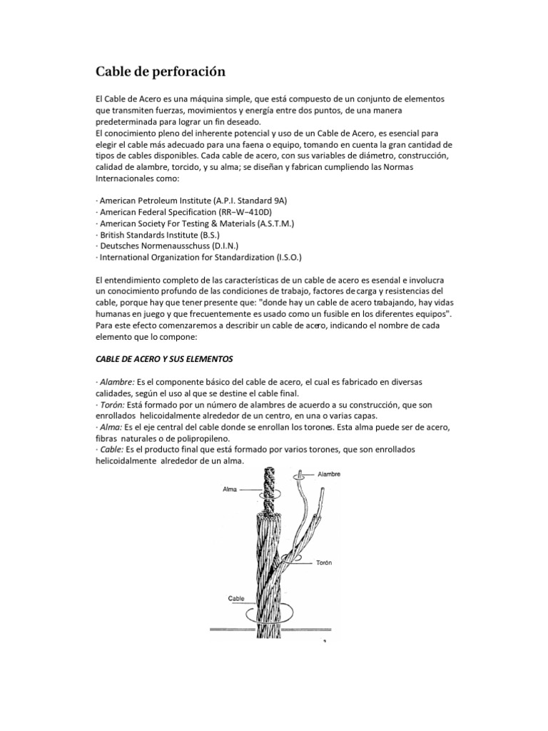 Expo Sic Icon Cable D Eprforac. | PDF | Acero | Resistencia Eléctrica y ...