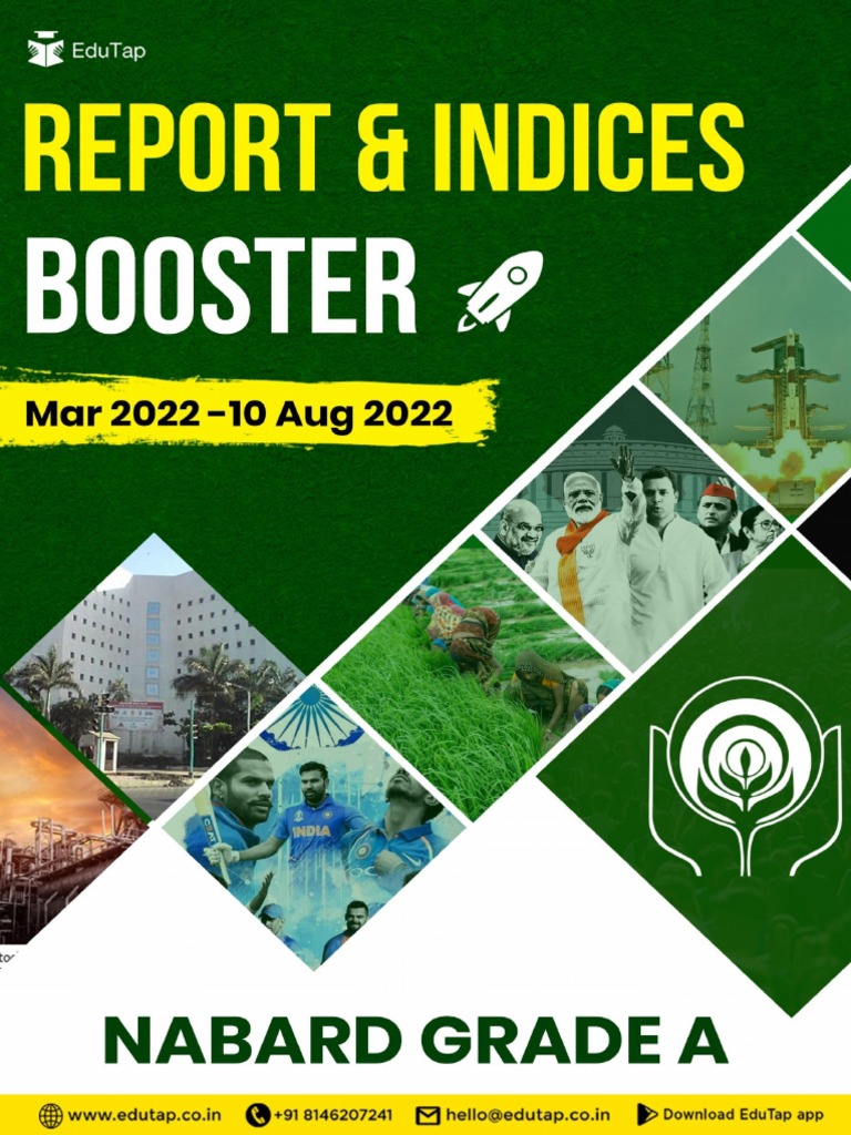 Reports and Indices Booster - NABARD Grade A | PDF | Climate Change ...