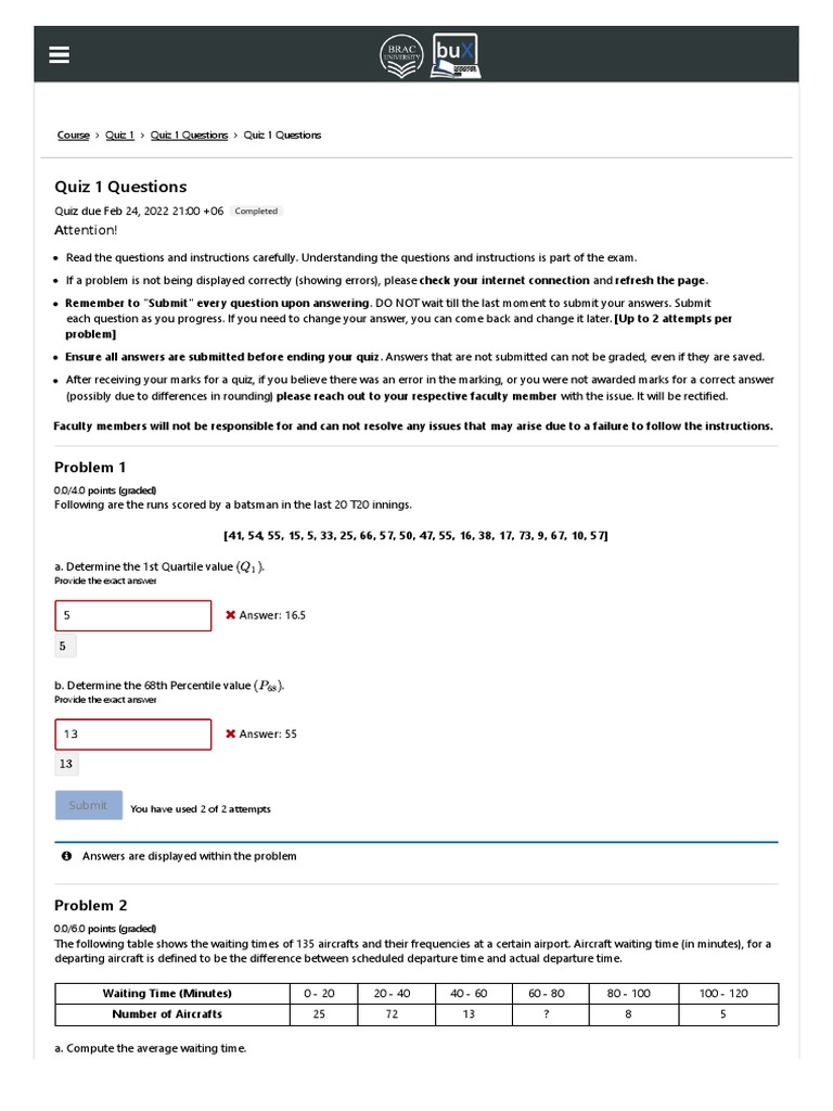 Quiz 1 | PDF | Decimal | Significant Figures