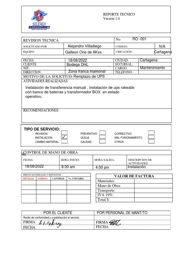 Bodega DHL | PDF