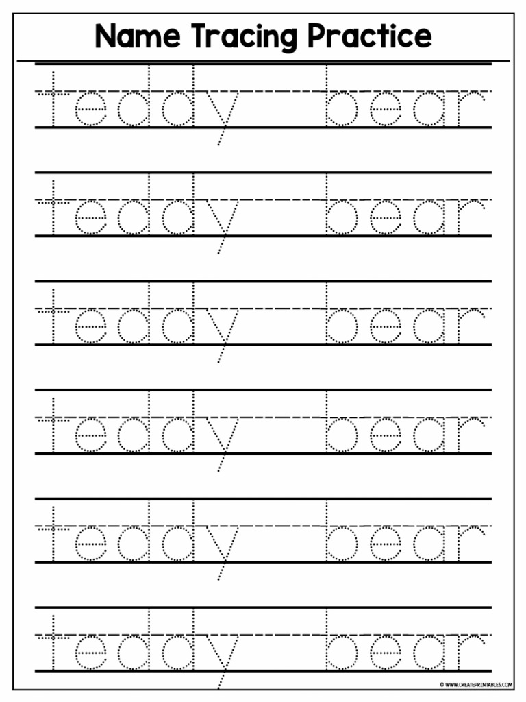 Trace Teddy Bear - NoRestriction | PDF