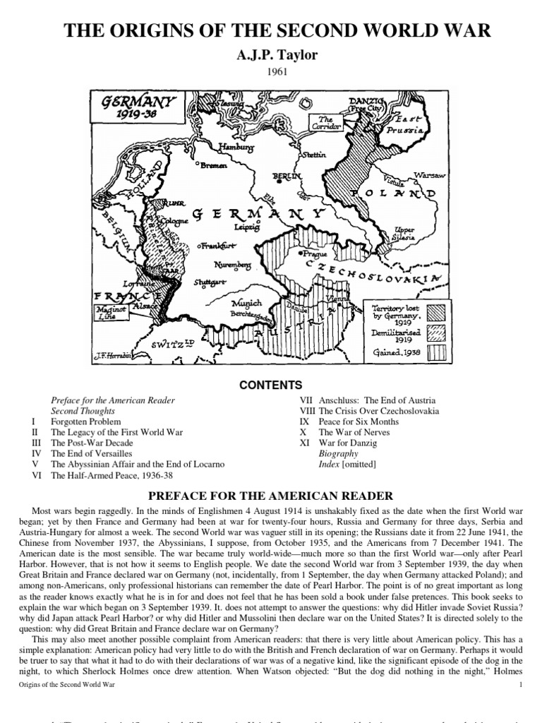 Origins of WWII: Key Events and Factors | PDF