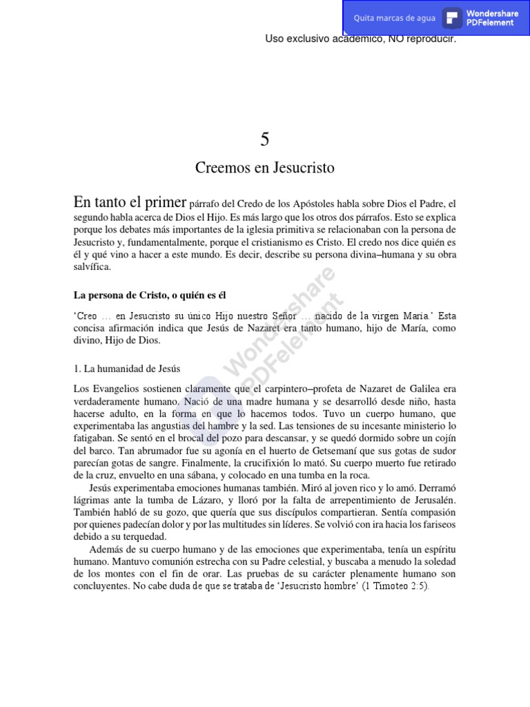 Creemos en Jesucristo - Sobre La Roca - John Stott | PDF | Jesús | La ...