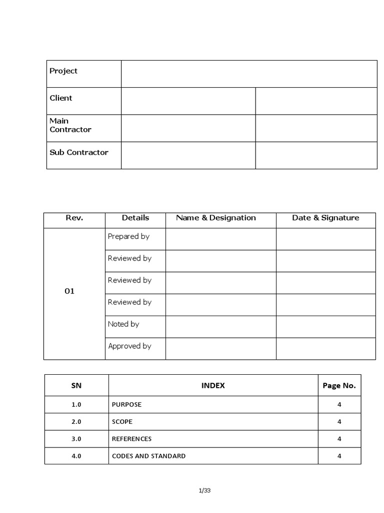 Method Statement For Installation GRP Tank | PDF | Quality Assurance ...