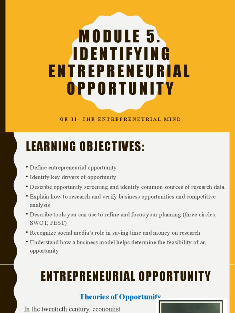 Module 5 PPT Ge11 | PDF | Entrepreneurship | Marketing