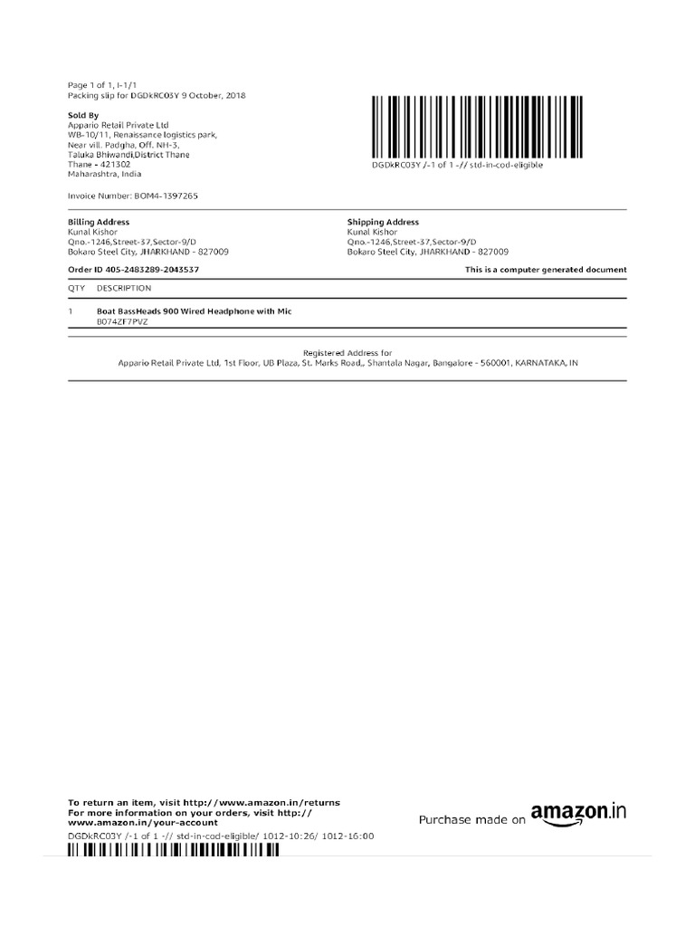 Boat Bassheads 900 Invoice - Compress | PDF