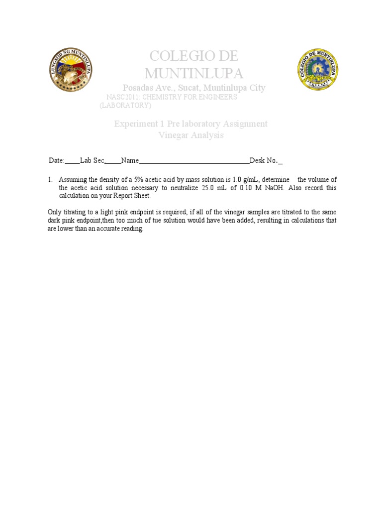 Colegio de Muntinlupa: Posadas Ave., Sucat, Muntinlupa City | PDF