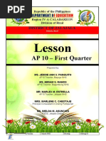AP10 DLP No.7 Week 7 Day 1-3 (Quarter 2) | PDF