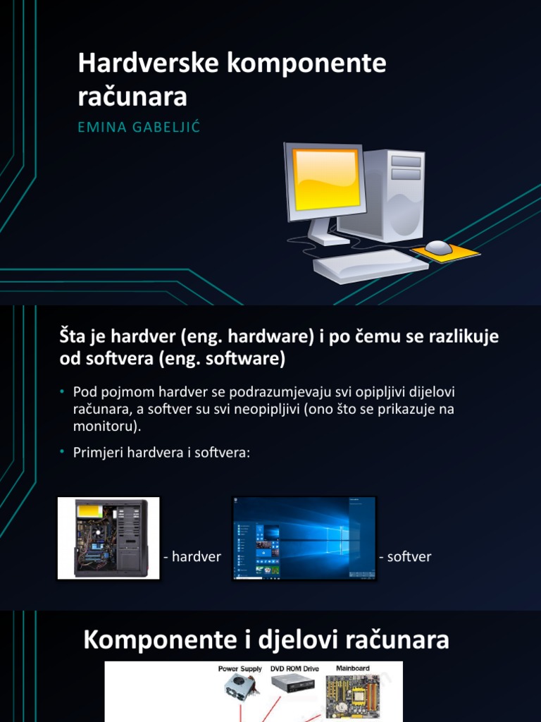 Hardverske Komponente Računara | PDF