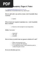 Chemistry Igcse Atp Important Notes | PDF | Alcohol | Hydroxide