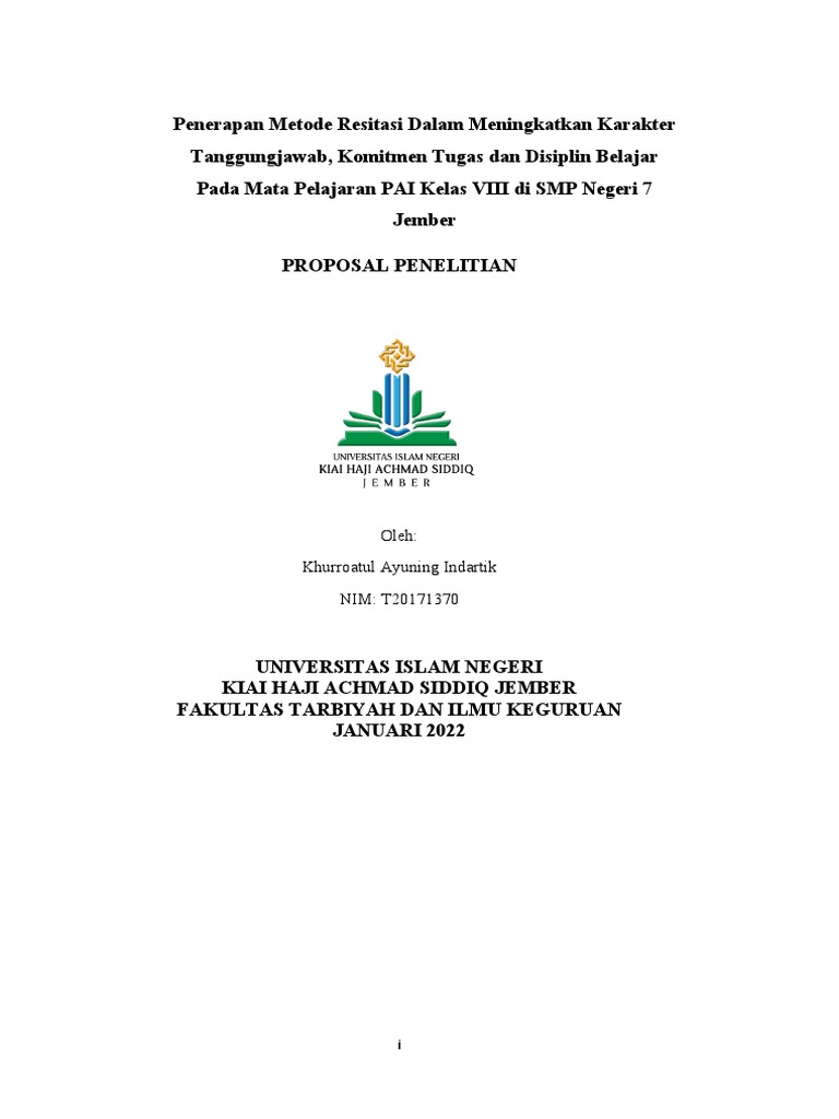 Proposal Mentahan Ayuk Cantik-1 | PDF | Karier & Perkembangan