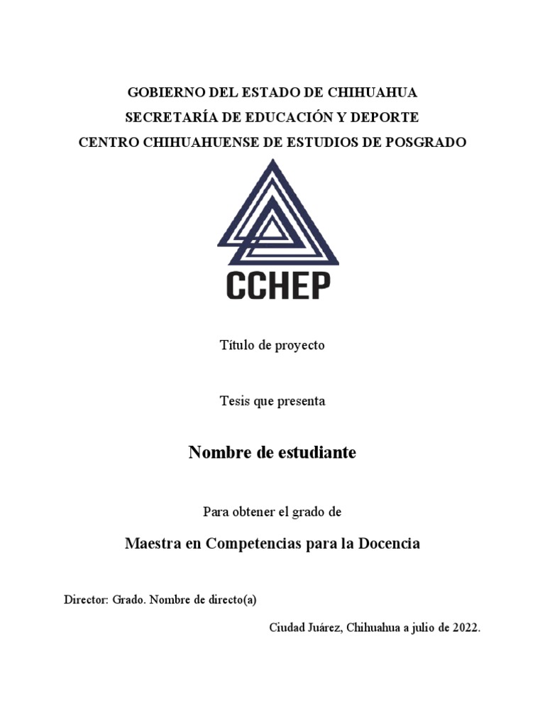 Formato para Tesis 2022 | PDF | Evaluación | Cognición