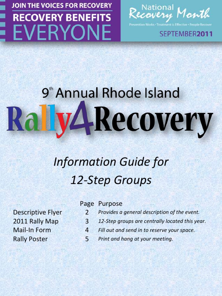 Information Guide For 12-Step Groups | PDF | Sports & Recreation