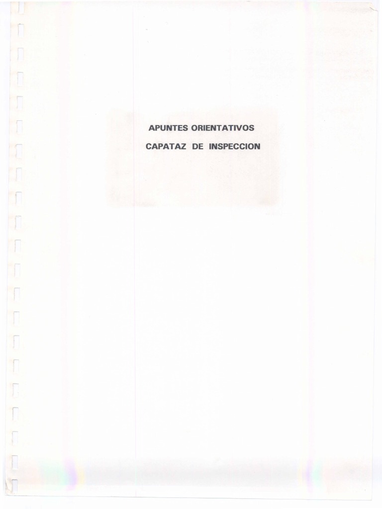 Capataces Inspeccion Canal | PDF