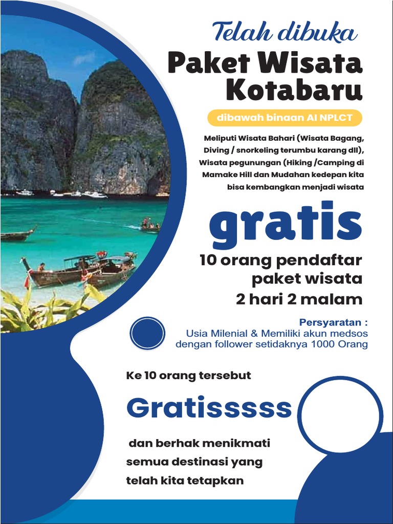 Leaflet Wisata Kotabaru | PDF