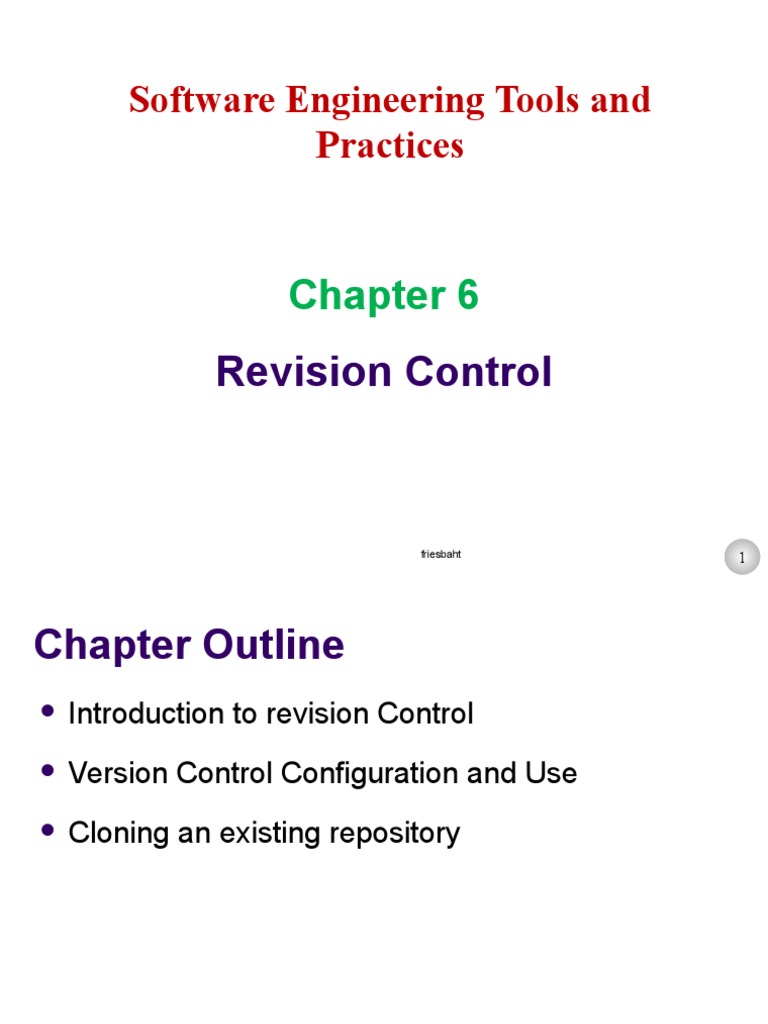 Chapter06 - Version Control | Pdf | Version Control | Software Repository