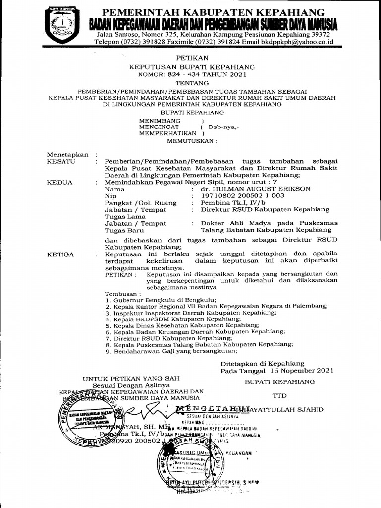 SK Pemberhentian | PDF