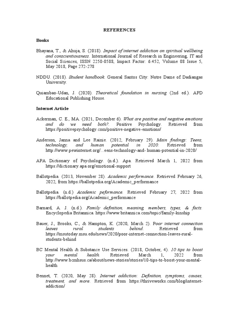 NEW-REFERENCE | PDF | Mental Health | Mental Disorder