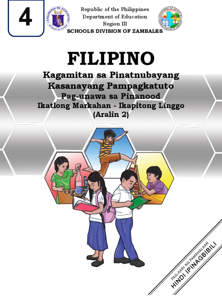 Pag-unawa-sa-Pinanood Filipino4 Q3 wk7 Aralin-2 v4 | PDF