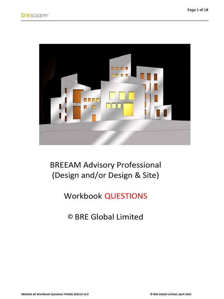 BREEAM AP Workbook TMWQ 300113 v0.0 | PDF | Green Building | Sustainability