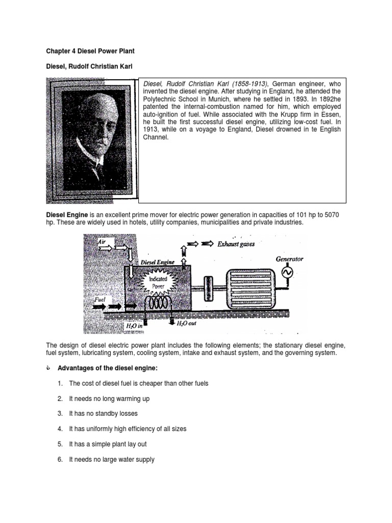 Diesel Power Plant - Computation | PDF | Diesel Engine | Engines