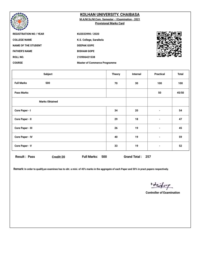 1st Sem Result | PDF | Vocational Education | Educational Stages