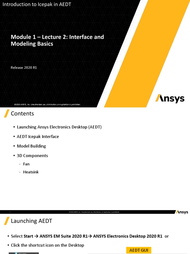 AEDT Icepak Int 2020R1 EN LE01.2 | PDF | Computer File | Icon (Computing)