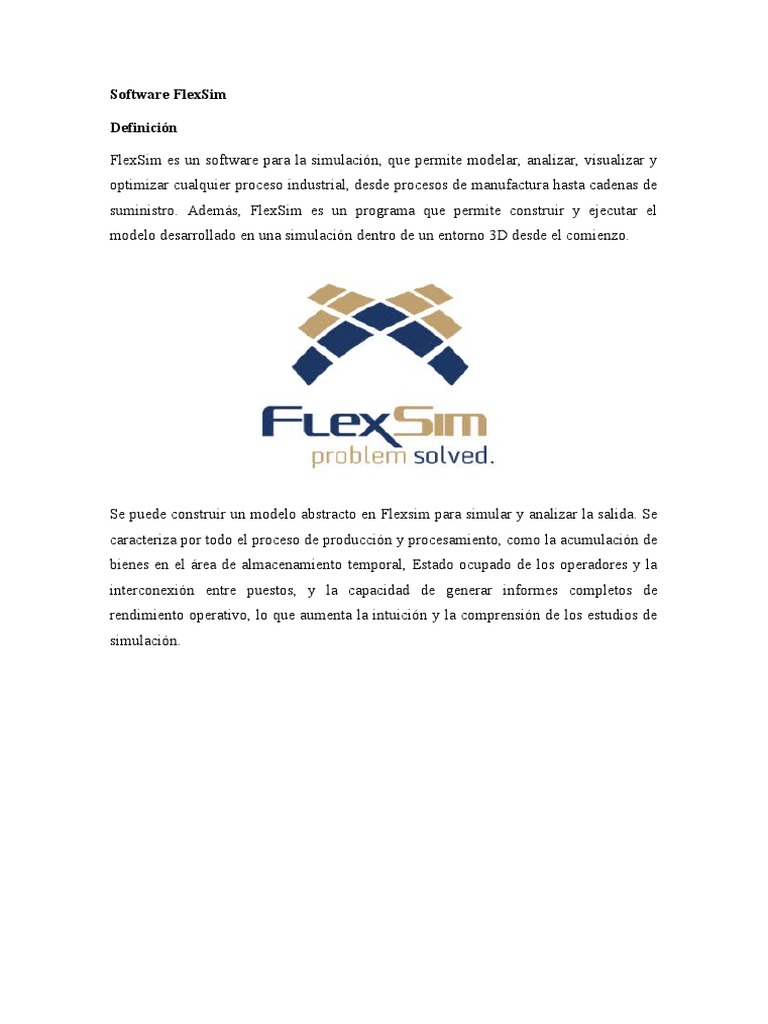 Software FlexSim | PDF | Objeto (informática) | Software