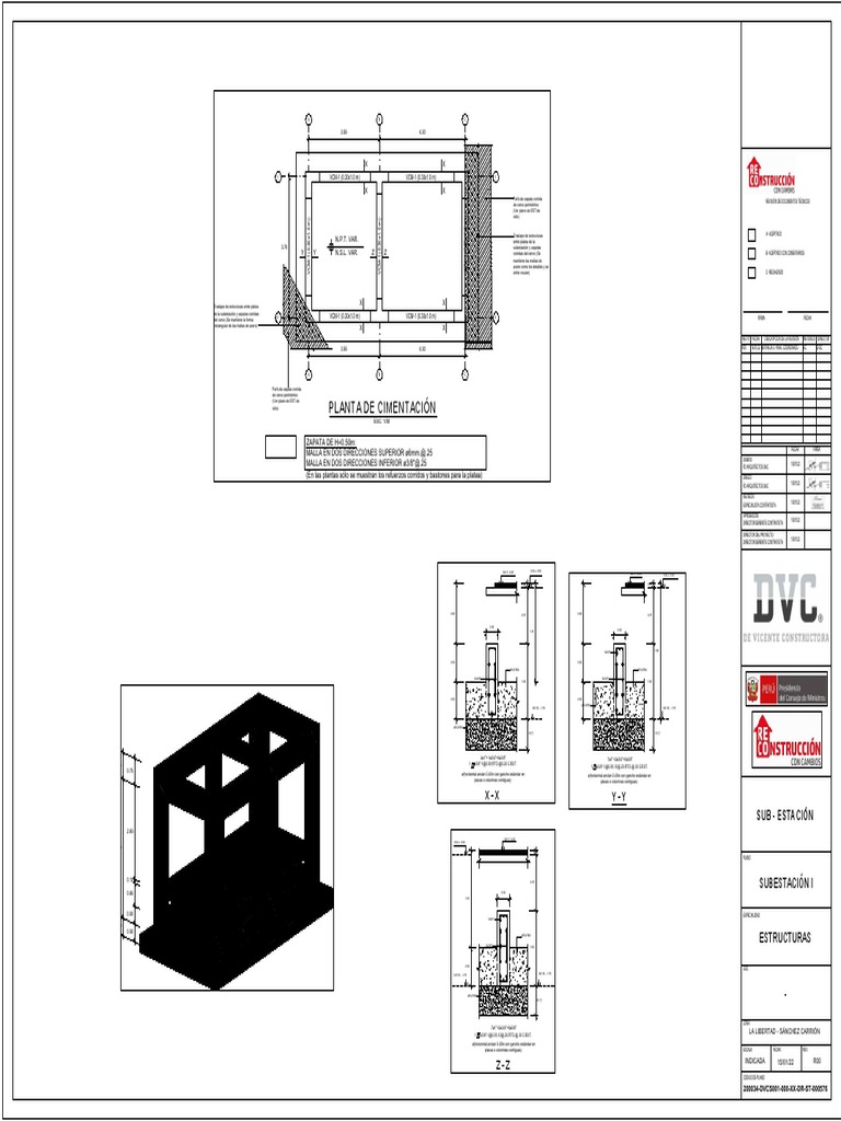 Est - Cuarto Subestacion - 2851 P Sheet 200034 Dvcs001 000 XX DR ST 000576 Subestación I Layout1 ...