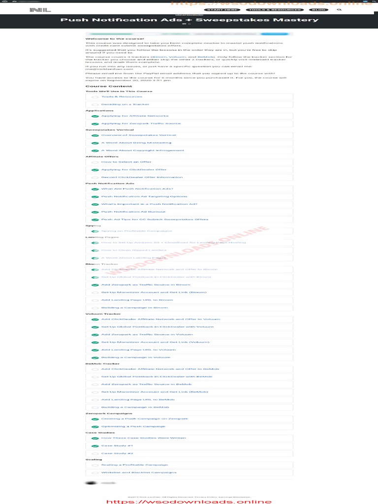 WSO Downloads and Traffic Mastery | PDF