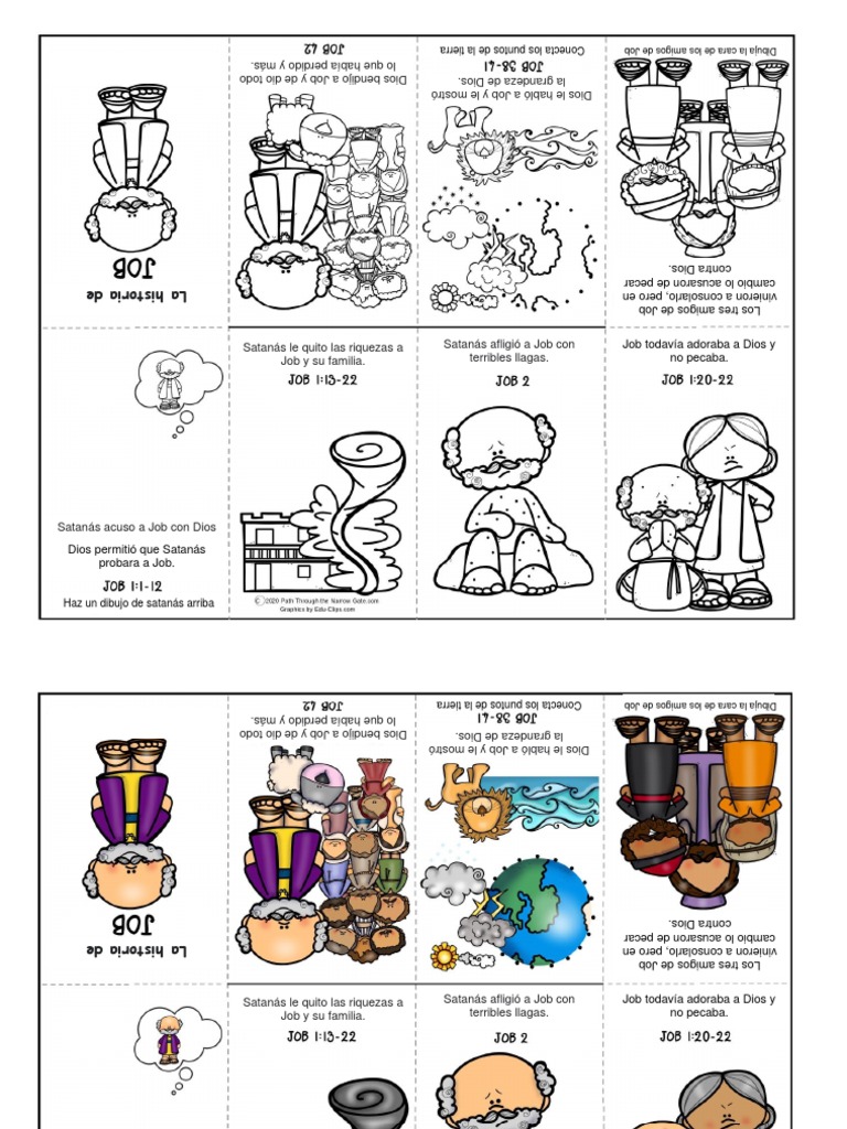 Historia de Job Español | PDF | Libro de trabajo | Satán