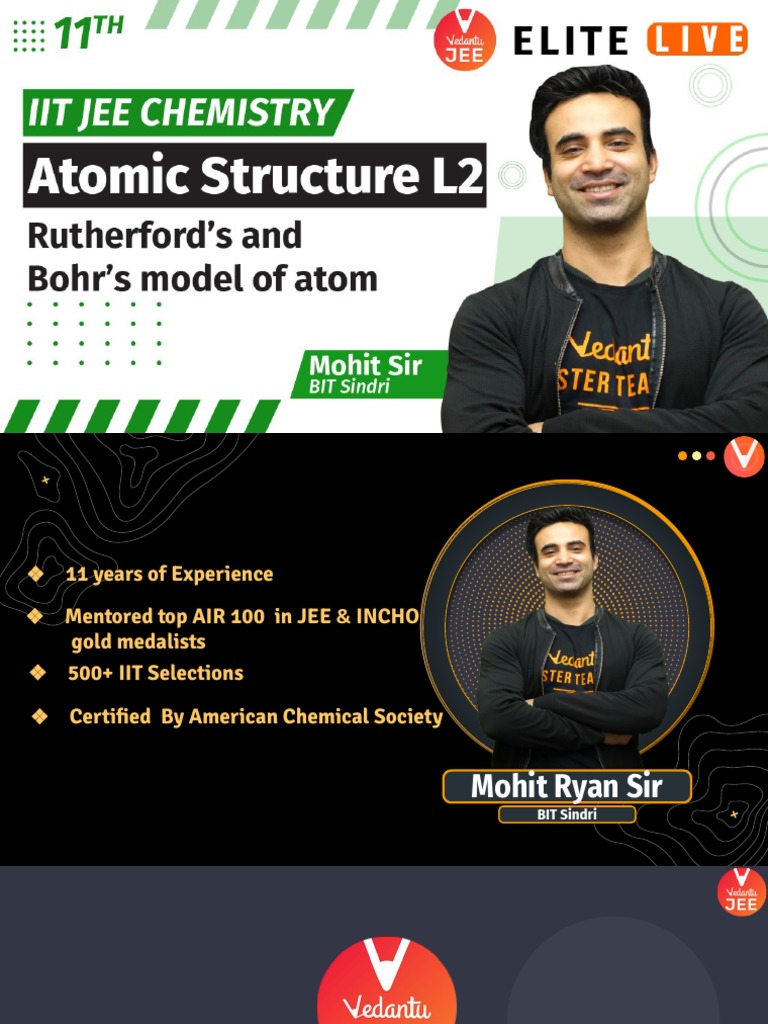 Rutherford-Bohr Atomic Model Overview | PDF | Atoms | Electromagnetic ...