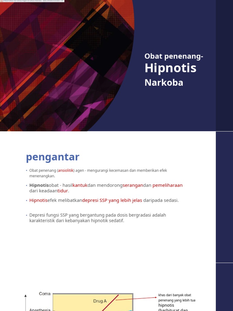 OBAT PENENANG DAN HIPNOTIS: KLASIFIKASI, MEKANISME KERJA, DAN ...