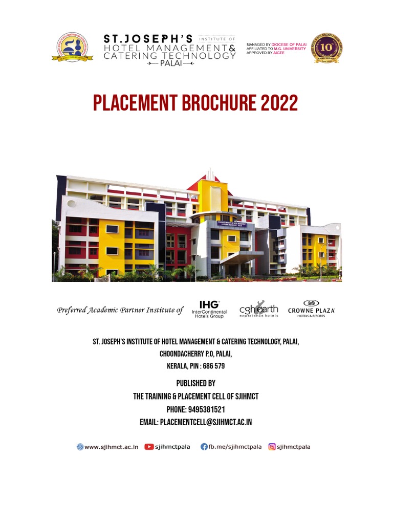 SJIHMCT - Placement Brochure 2022 | PDF | Hotel