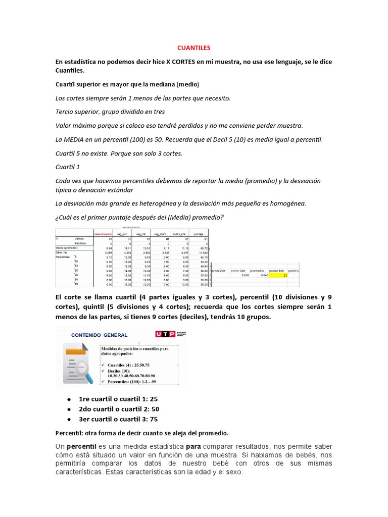CUANTILES | PDF | Cuantil