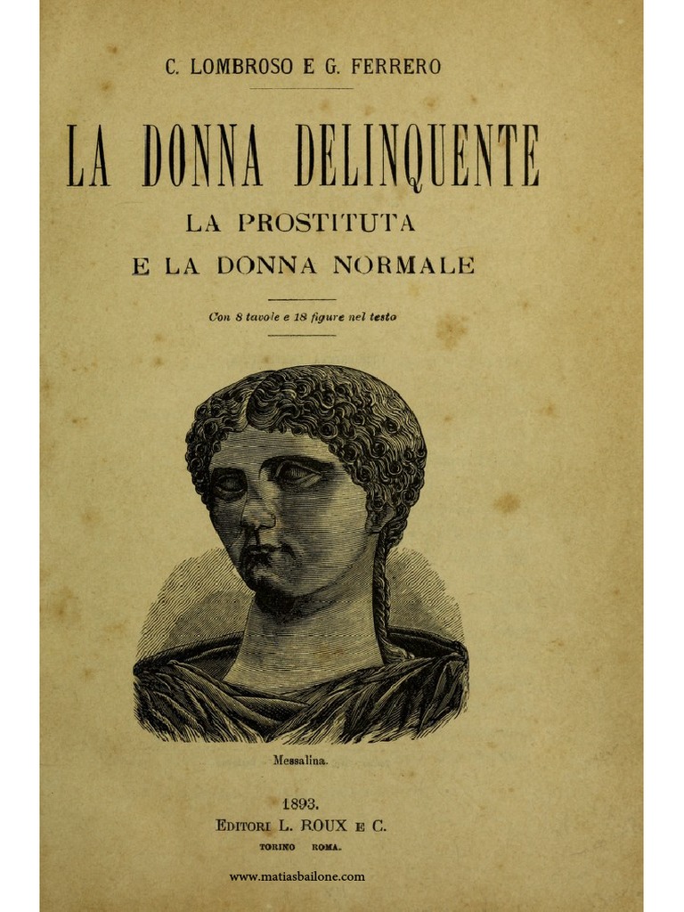 Lombroso - La Donna Delinquente | PDF