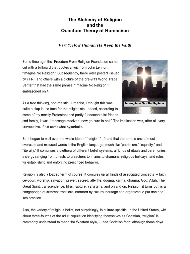 The Alchemy of Religion Part 1 | PDF | Philosophical Theories ...