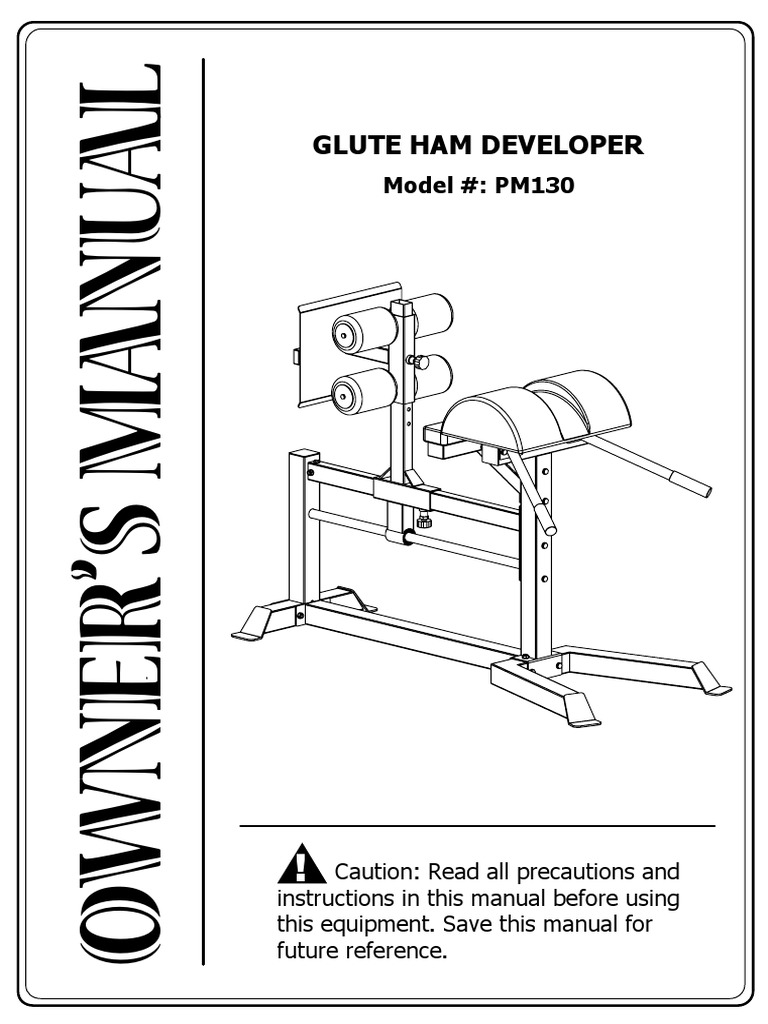 Glute Ham Developer Manual | PDF | Screw | Manufactured Goods