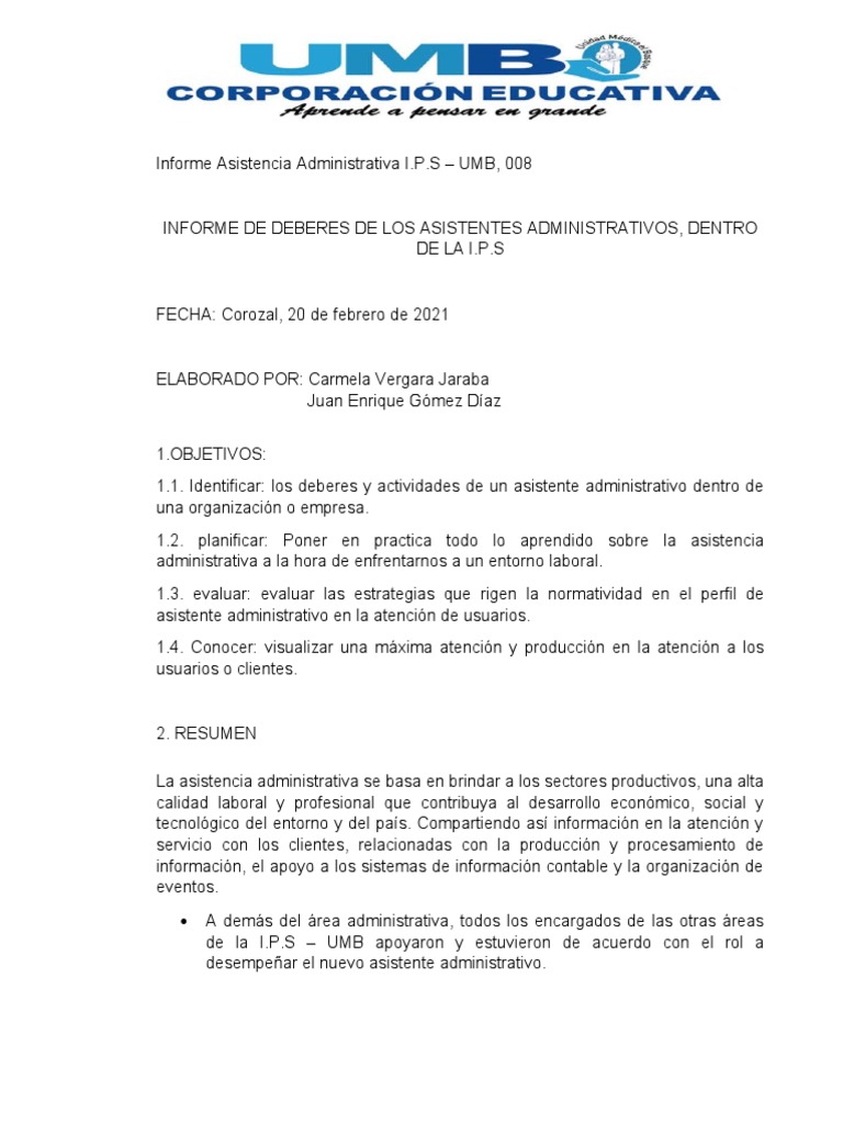 Informe Ejecutivo | PDF