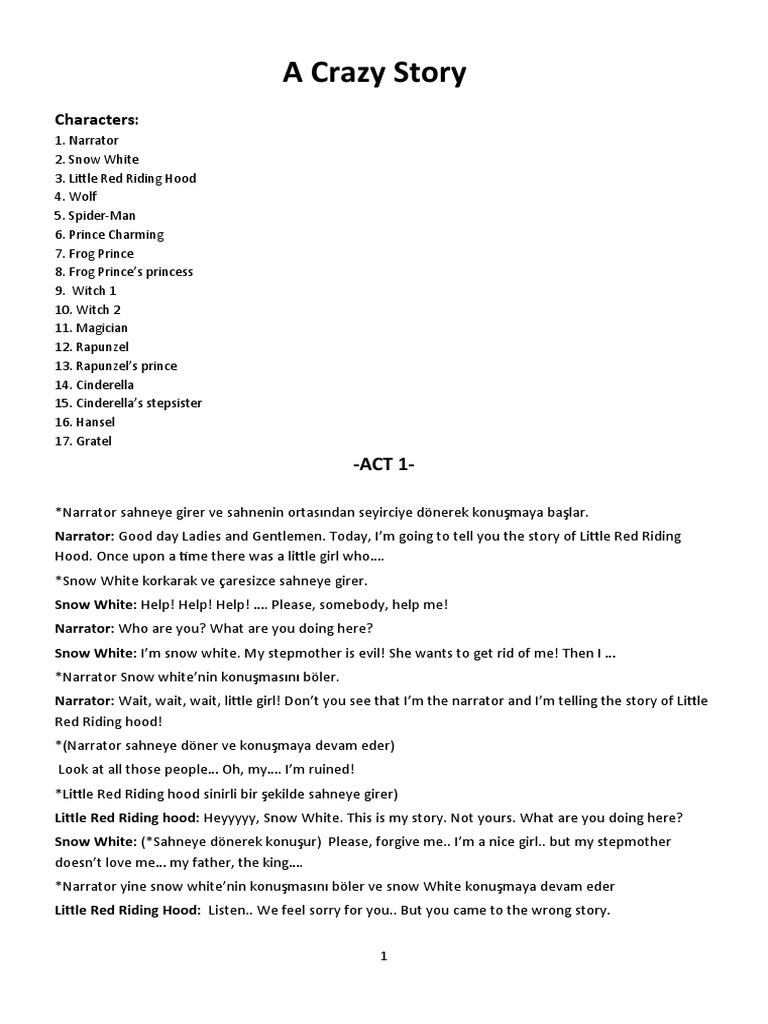 6-B A Crazy Story | PDF | Rapunzel | Cinderella