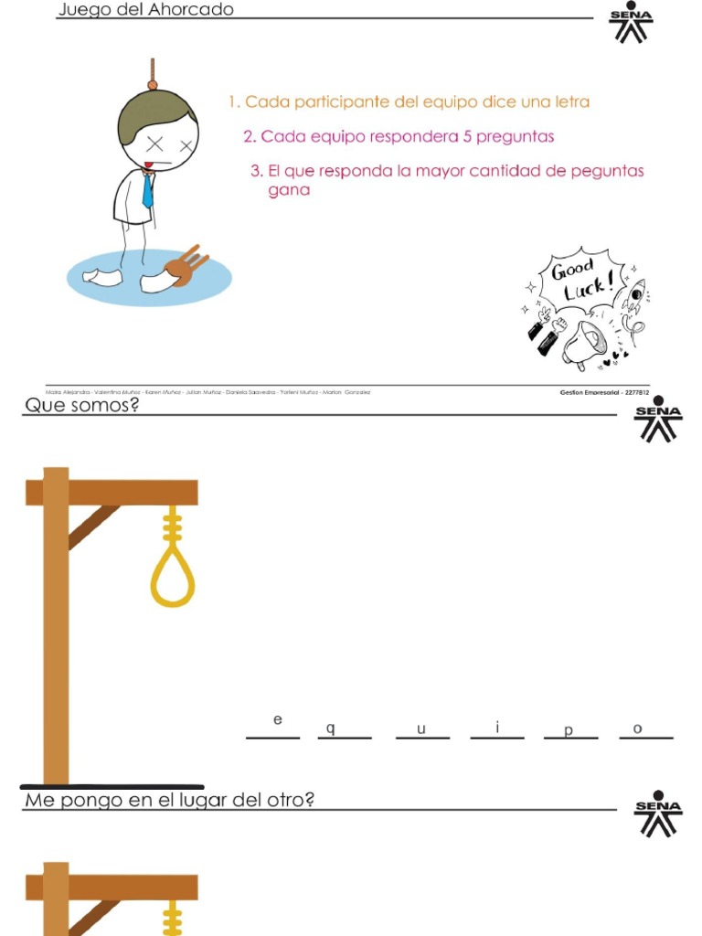 8.el Ahorcado, Guia 3. | PDF
