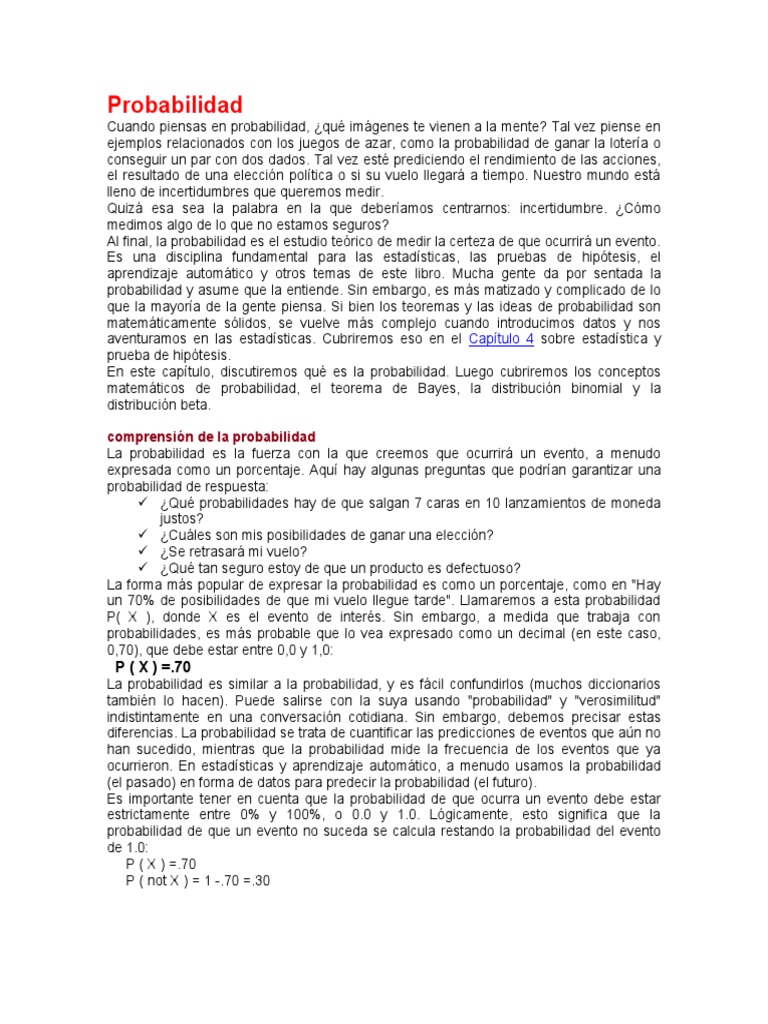 Python y Estadistica | PDF | Probabilidad | Estadísticas